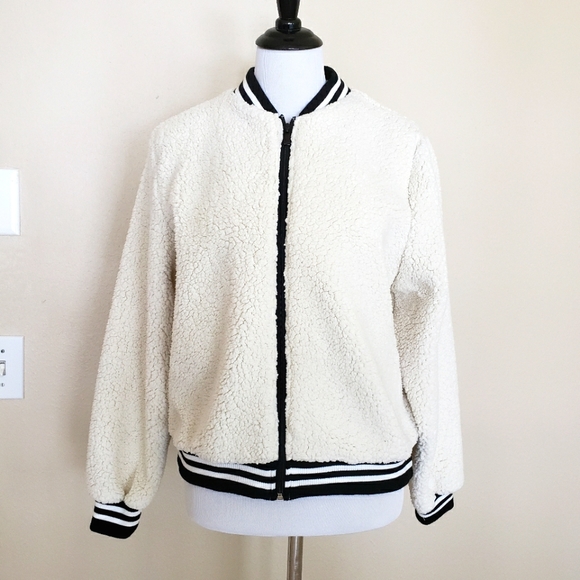 VENUS | Jackets & Coats | Venus Sherpa Bomber Jacket | Poshmark